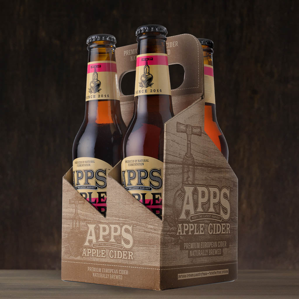 אפס סיידר תפוחים בתוספת דובדבנים - Apps Apple Cider Cherry | Beer And ...