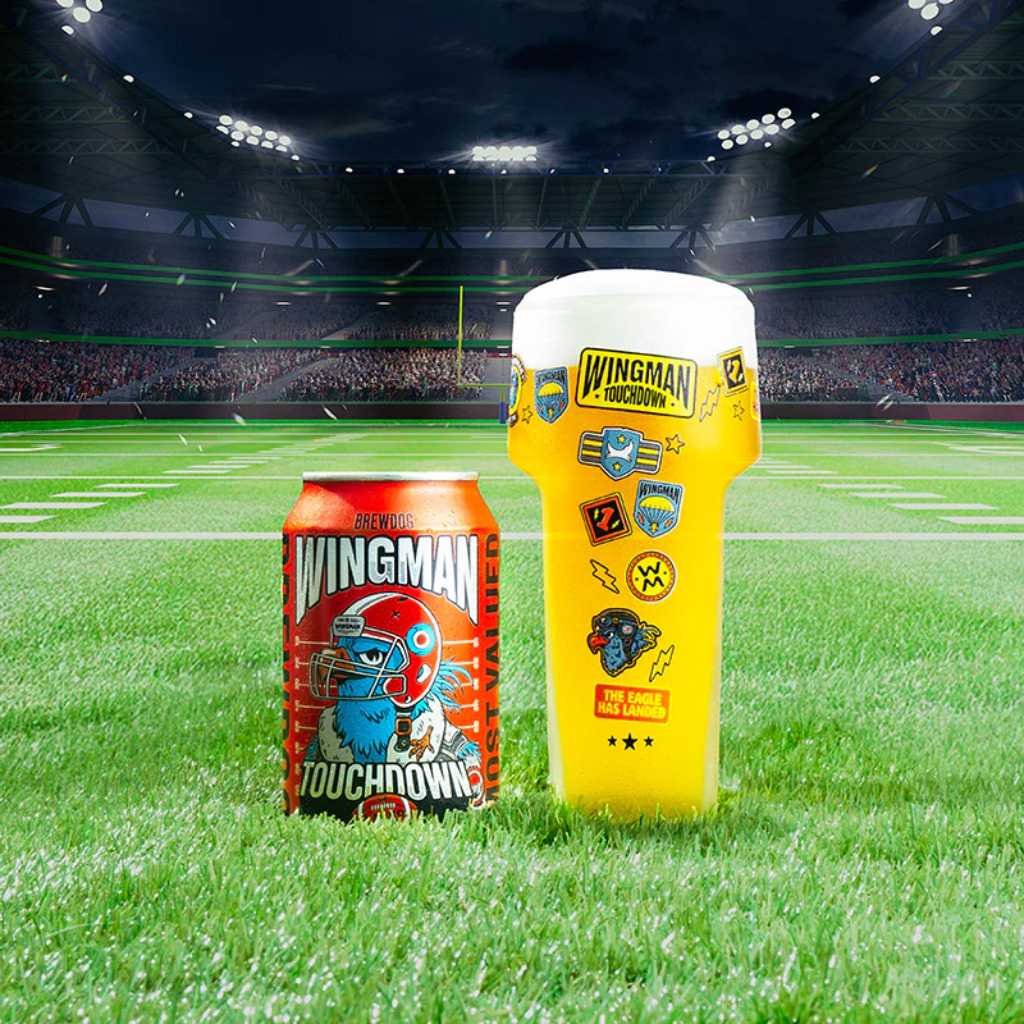ברודוג ווינגמן טאצ'דאון לאגר - Brewdog Wingman Touchdown Lager | Beer ...